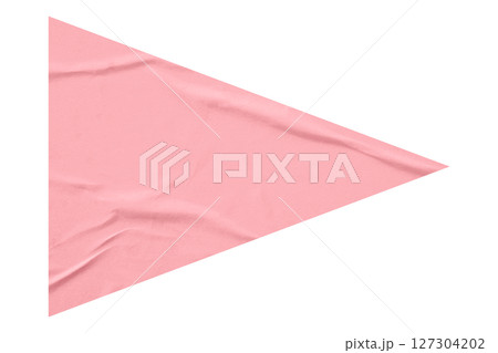 Pink crumpled paper arrow isolated on...のイラスト素材 [127304202] - PIXTA