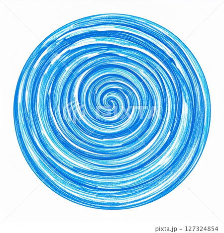 Abstract Blue Spiral Pattern on White Backgroundのイラスト素材 [127324854] - PIXTA