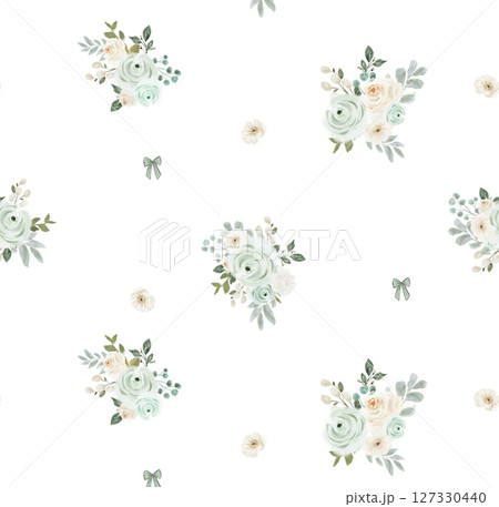 Lovely Flower Motif Series for Aesthetic Creationsのイラスト素材 [127330440 ...