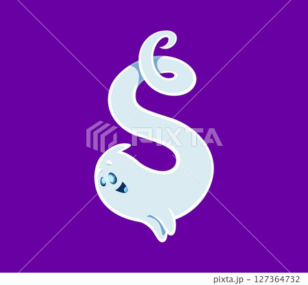 Halloween font dollar sign ghost cartoon...のイラスト素材 [127364732] - PIXTA