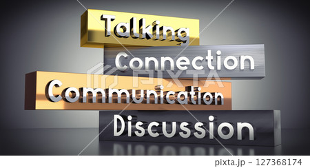 Talking, connection, communication, discussion...のイラスト素材 [127368174 ...