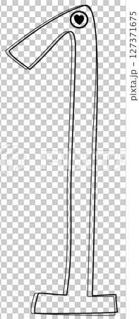 Hand-drawn minimalist doodle style numbers 0-9のイラスト素材 [127371675] - PIXTA