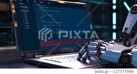 Software development programming on computer...のイラスト素材 [127377066] - PIXTA