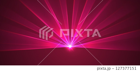 Pink lasers background., glowing rays or neon...のイラスト素材 [127377151] - PIXTA