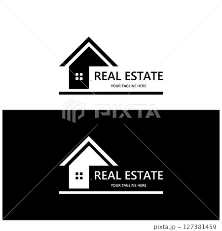 simple real estate logo...のイラスト素材 [127381459] - PIXTA