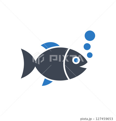 Fish Bubbles Iconのイラスト素材 [127459653] - PIXTA