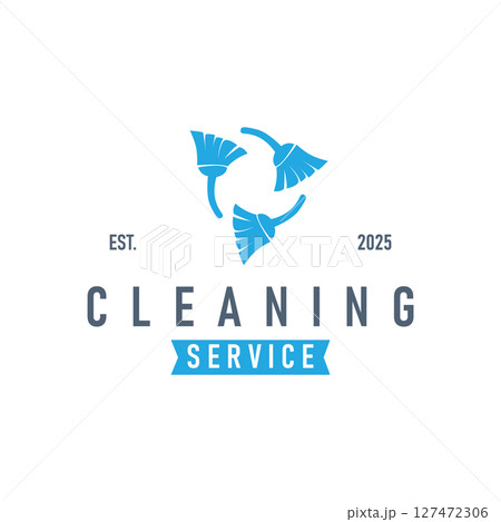 cleaning logo design with cleaning equipment...のイラスト素材 [127472306] - PIXTA