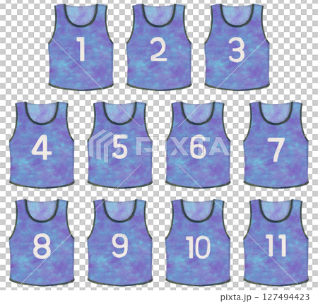 Illustration set of numbered bib numbers, purple - Stock Illustration ...