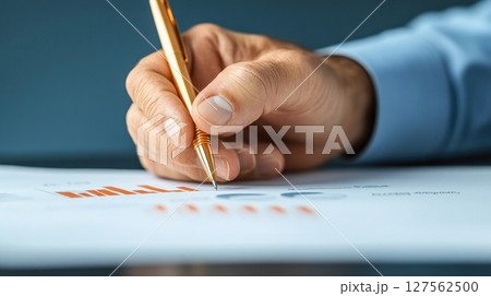 Politician s hand signing a large policy...のイラスト素材 [127562500] - PIXTA