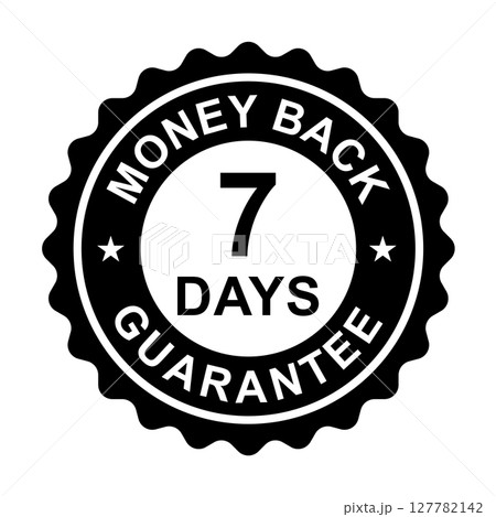 7 days money back guarantee icon vector for...のイラスト素材 [127782142] - PIXTA