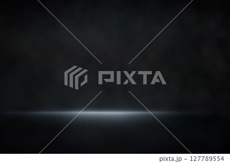 Dark Foggy Background with Faint Light Reflectionのイラスト素材 [127789554 ...