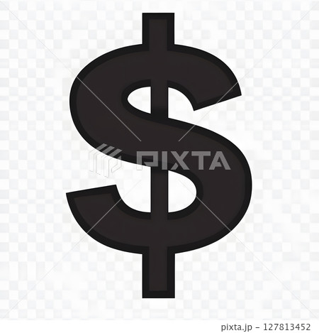 clean money icon, transparent background, flat...のイラスト素材 [127813452 ...