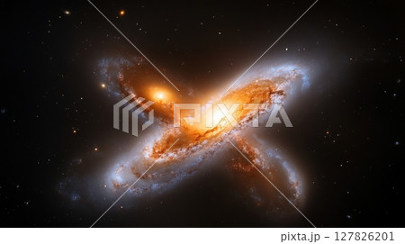 Visualizing the Captivating Collision of a...のイラスト素材 [127826201] - PIXTA