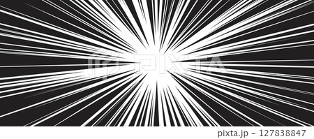 Explosion Burst Radial Light Beam Crush Glass....のイラスト素材 [127838847 ...