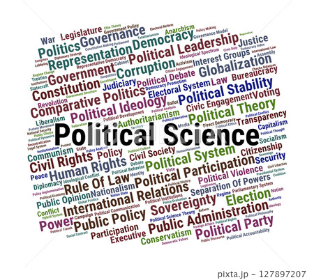 Political Science Word Cloud. Key Terms In...のイラスト素材 [127897207] - PIXTA
