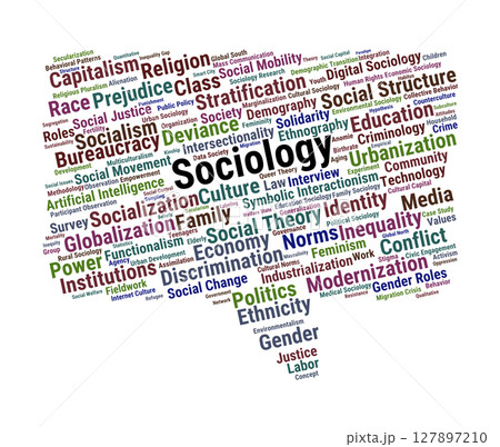 Sociology Word Cloud. Visual Keywords on...のイラスト素材 [127897210] - PIXTA