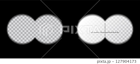 Binocular view frame scope look shape military...のイラスト素材 [127904173 ...