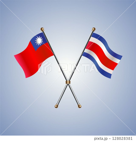 Taiwan and Costa Rica flag relationsのイラスト素材 [128028381] - PIXTA