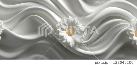Abstract Layered Design with Soft Edges and...のイラスト素材 [128043106] - PIXTA