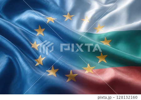 Two flags are beautifully intertwined,...のイラスト素材 [128132160] - PIXTA