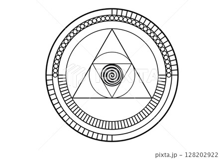 Sacred Geometry, Geometric shapes Circles and...のイラスト素材 [128202922] - PIXTA