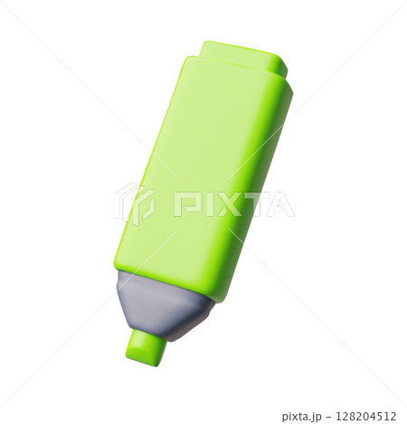 Text highlighter 3D plastic style, vector...のイラスト素材 [128204512] - PIXTA