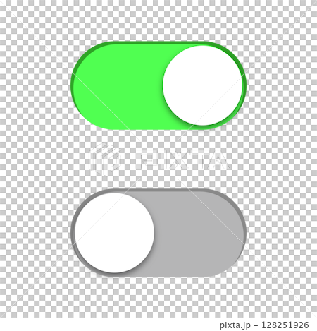 Simple toggle button vector illustration_52 - Stock Illustration [128251926] - PIXTA