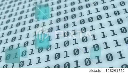 Image of binary coding numbers changing with...のイラスト素材 [128291752] - PIXTA