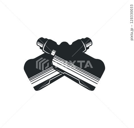 vape logo silhouette design simple vintage...のイラスト素材 [128330033] - PIXTA