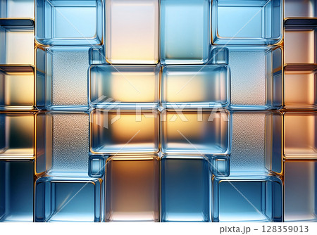 Transparent Cubic Grid Structureのイラスト素材 [128359013] - PIXTA