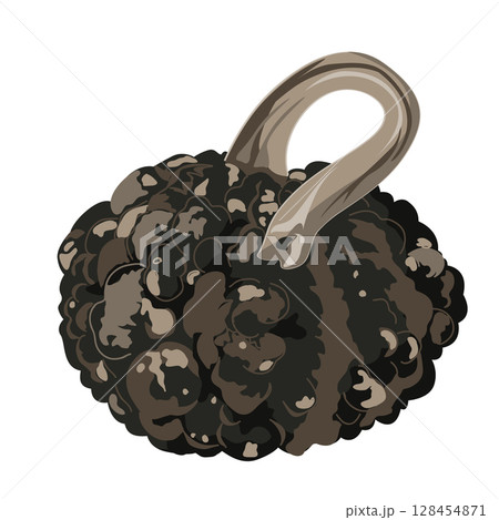 Funny small decorative pimpled pumpkin...のイラスト素材 [128454871] - PIXTA
