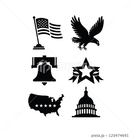 Patriot Day Symbol Silhouette vectorのイラスト素材 [128474691] - PIXTA