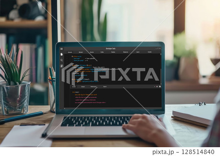 Software development programming on computer...のイラスト素材 [128514840] - PIXTA