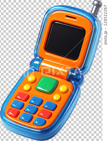 Vibrant child toy cell phone with fun design...のイラスト素材 [128522267] - PIXTA