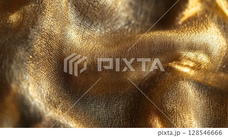 Luxury textile weave with metallic gold fibers...のイラスト素材 [128546666 ...