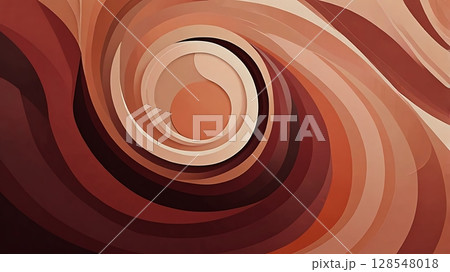 Abstract swirl pattern with shades of brown and...のイラスト素材 [128548018 ...