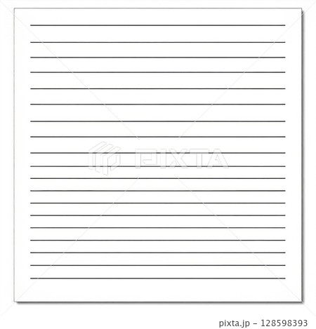 White Ruled Paper Background with Thin Linesのイラスト素材 [128598393] - PIXTA