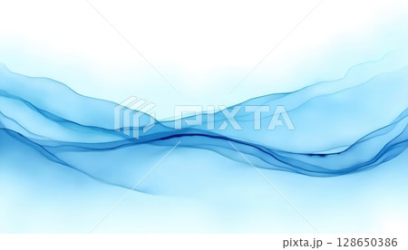 Cool Gradient of Ink on Whiteのイラスト素材 [128650386] - PIXTA
