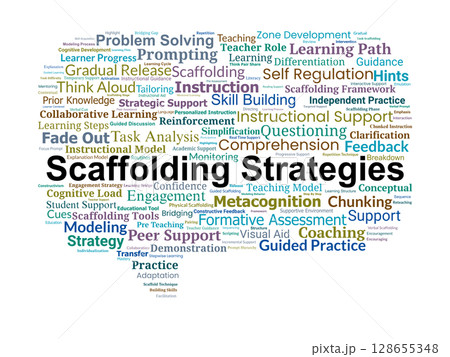 Scaffolding Strategies Word Cloud. Guided...のイラスト素材 [128655348] - PIXTA