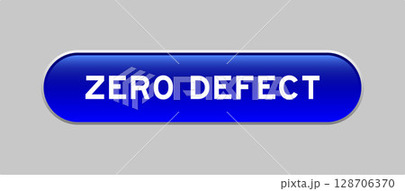 Blue color capsule shape button with word zero...のイラスト素材 [128706370 ...
