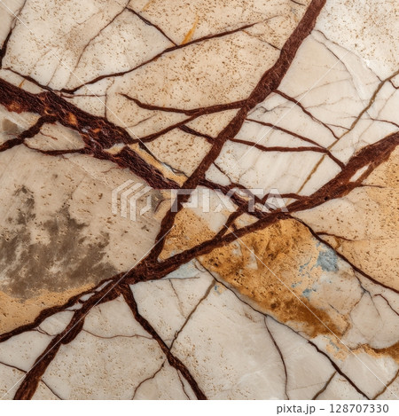 Truffle marble with sandy beige and warm brown...のイラスト素材 [128707330 ...