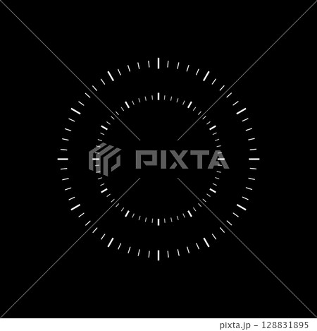 Circular dial with radial tick marks and...のイラスト素材 [128831895] - PIXTA