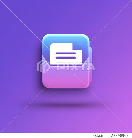 File attachment icon in message UIのイラスト素材 [128890968] - PIXTA