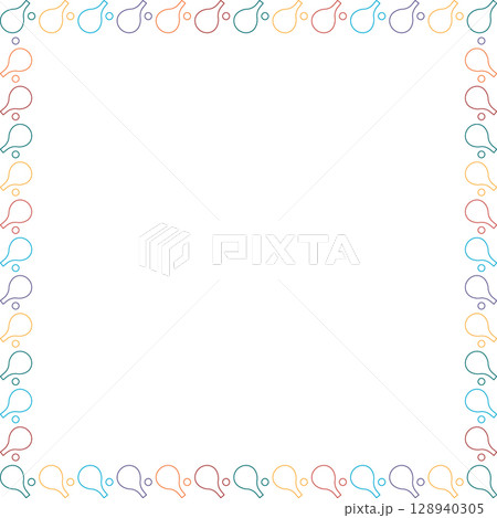 Ping pong game frame. Colorful design for...のイラスト素材 [128940305] - PIXTA