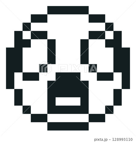 Surprised and scared emoji emoticon vector...のイラスト素材 [128993110] - PIXTA