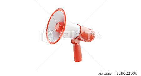 Red And Megaphone. Communication And Public...のイラスト素材 [129022909] - PIXTA