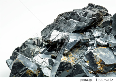 Detailed view of a zinc ore sample showing the...のイラスト素材 [129029812 ...
