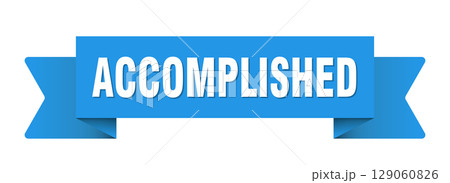 accomplished ribbon isolated on transparent...のイラスト素材 [129060826] - PIXTA
