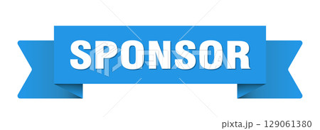 sponsor ribbon isolated on transparent...のイラスト素材 [129061380] - PIXTA