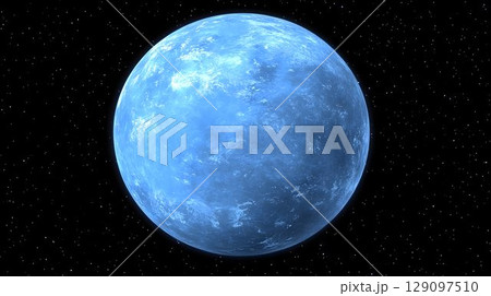 Detailed light blue planet imageのイラスト素材 [129097510] - PIXTA
